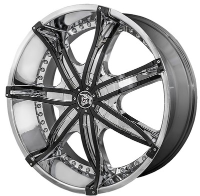 22 inch 22x9.5 DIABLO DNA Chrome wheel rim 5x5 5x127 +40 | eBay