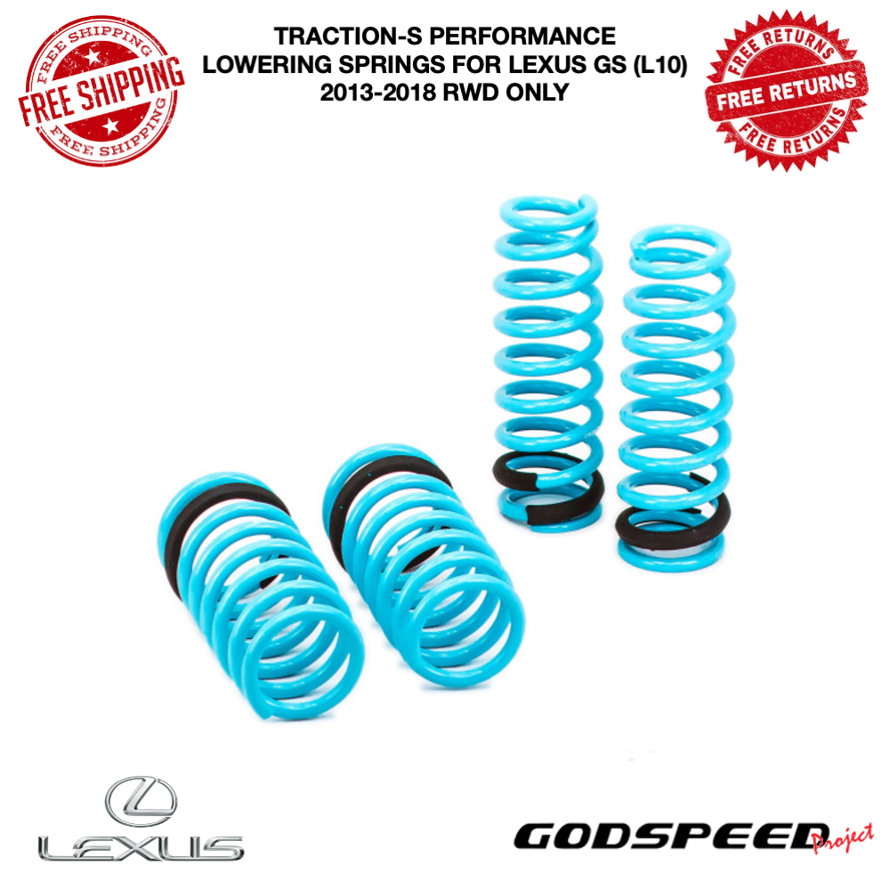 Godspeed Project Traction-S Lowering Springs Fits 2013-2018 Lexus GS ...