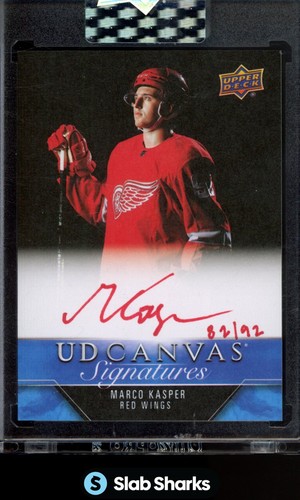 2023-24 UPPER DECK CLEAR CUT MARCO KASPER UD CANVAS SIGNATURE ROOKIE ...