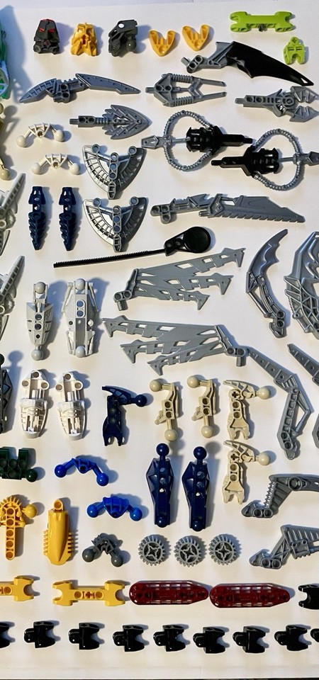 Bionicle Parts Lot 175 Toa Mata Metru Limbs Feet Heads Armor Torsos ...