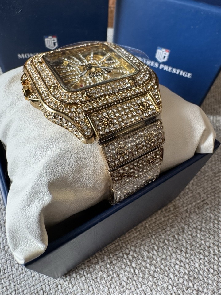 Montres Prestige Lucent X Invicta Mens Skeleton Watch 42mm Gold MPW ...