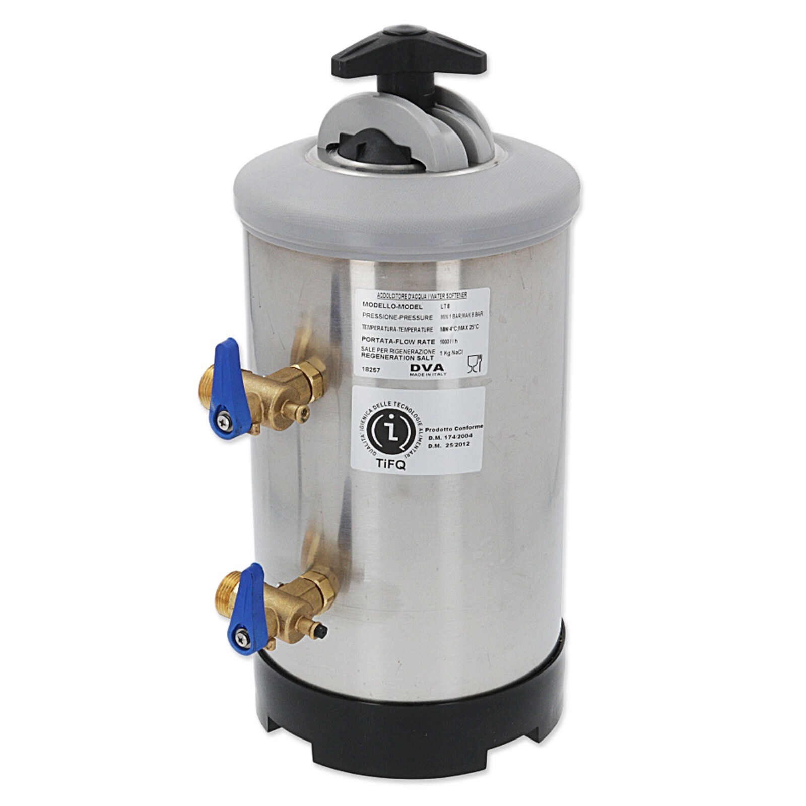 8L 8 LITRE 3/4" DVA MANUAL WATER SOFTENER 1Kg SALT REGENERATION TYPE C ...