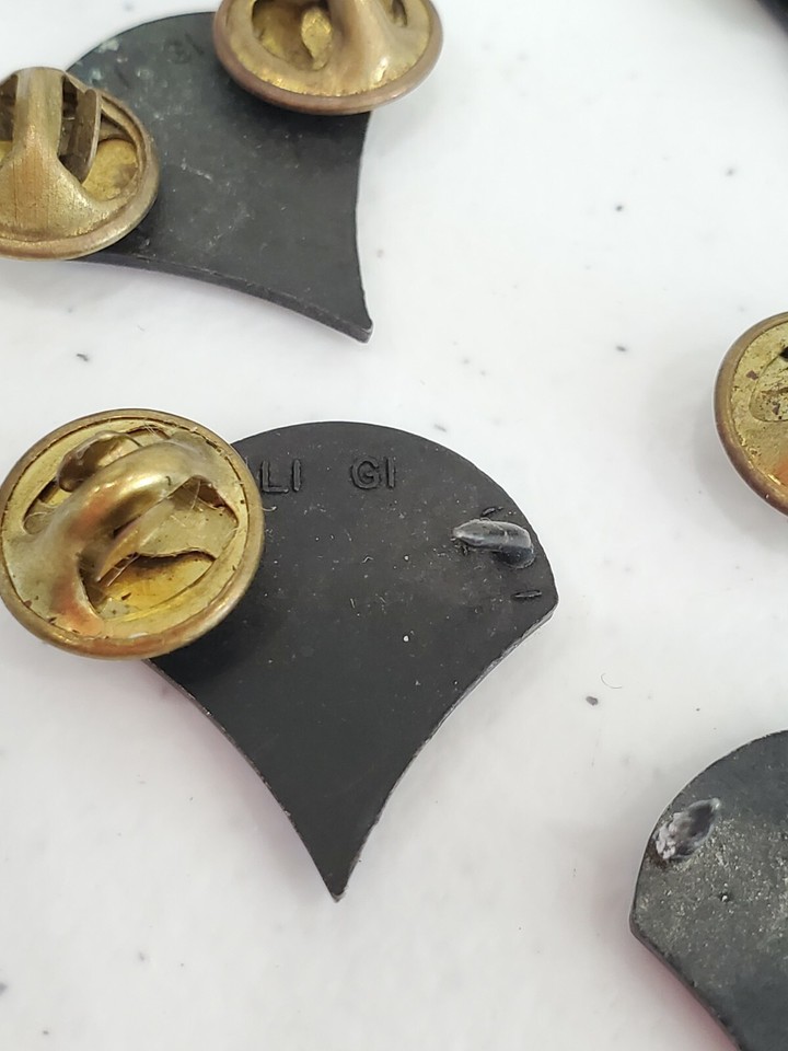 US Army E4 Specialist SPC Rank Pin Black Set of 7 Used P2 | eBay