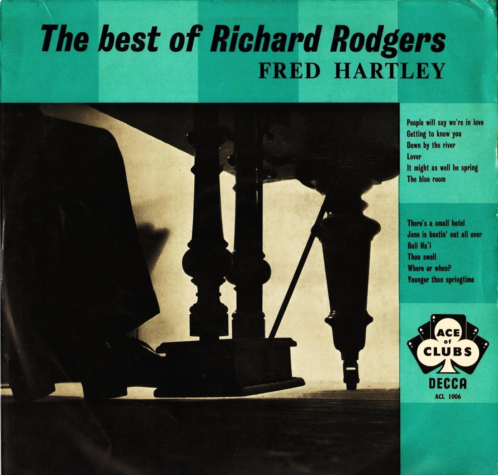 FRED HARTLEY the best of richard rodgers ACL 1006 decca ace of clubs LP ...