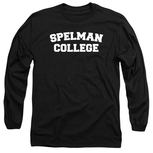 Spelman College Adult Long Sleeve T-Shirt Circle Logo, Black, S-3XL | eBay