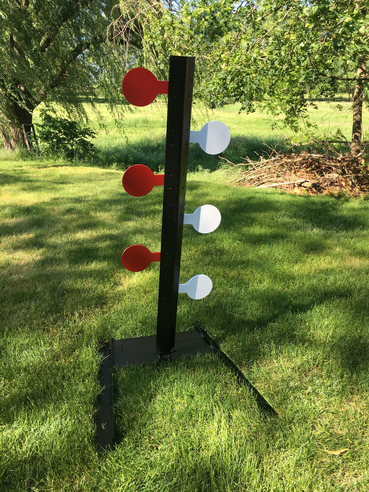 AR500 Steel Target Dueling Tree DIY Kit 6pc 6" x 3/8 Paddles W Tabs ...