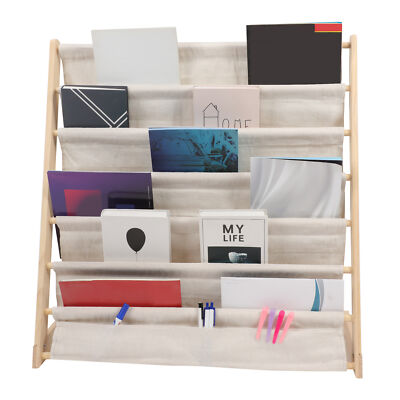 Kids Book Rack Single-Sided Book Display Bedroom Bookshelf | eBay