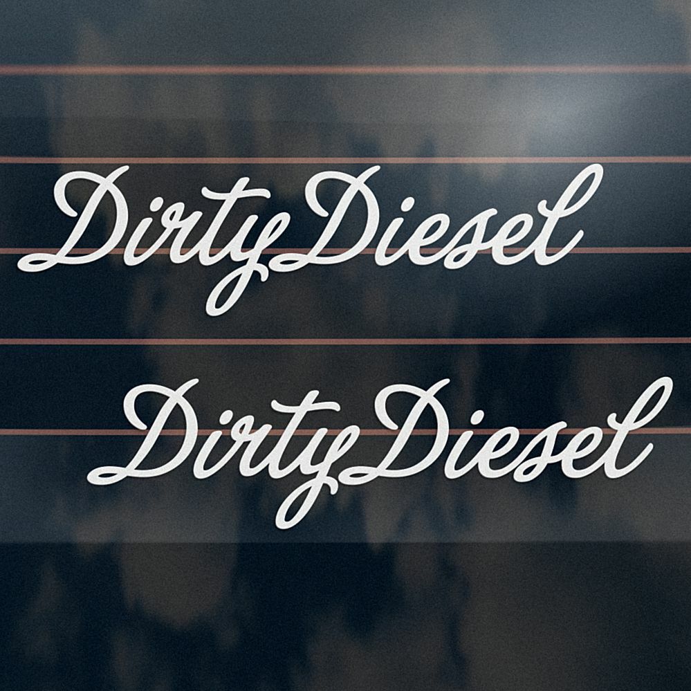 2 x DIRTY DIESEL Sticker 210mm bns fuel truck ute 4x4 offroad car decal ...
