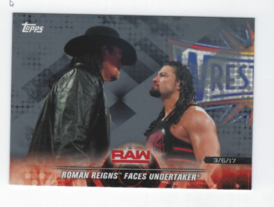 THE UNDERTAKER 2018 TOPPS WWE ROAD TO WRESTLEMANIA SILVER PARALLEL /25 ...