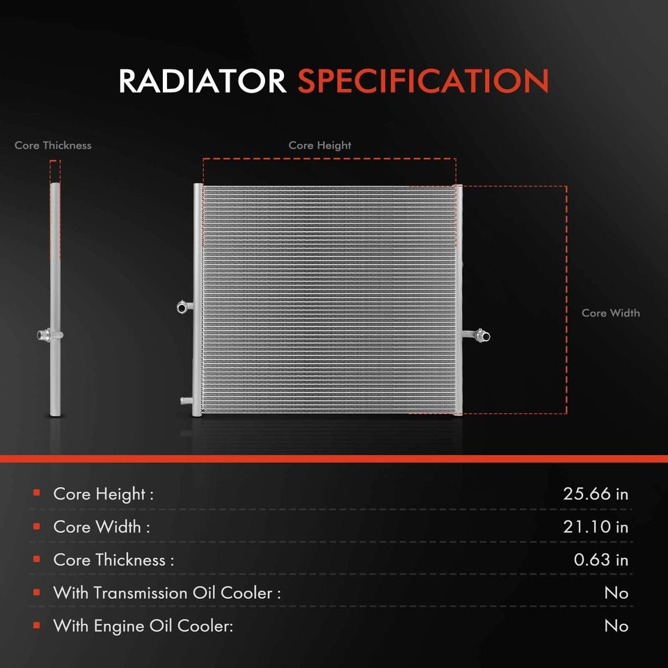 Auxiliary Radiator for Mercedes-Benz G550 2019-2023 GLE350 GLS580 G63 ...