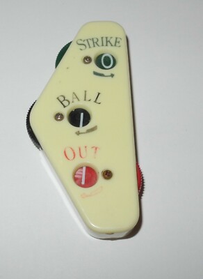 1950's Topps Baseball Umpire Game Pocket Scorer Counter Pin Scoring ...