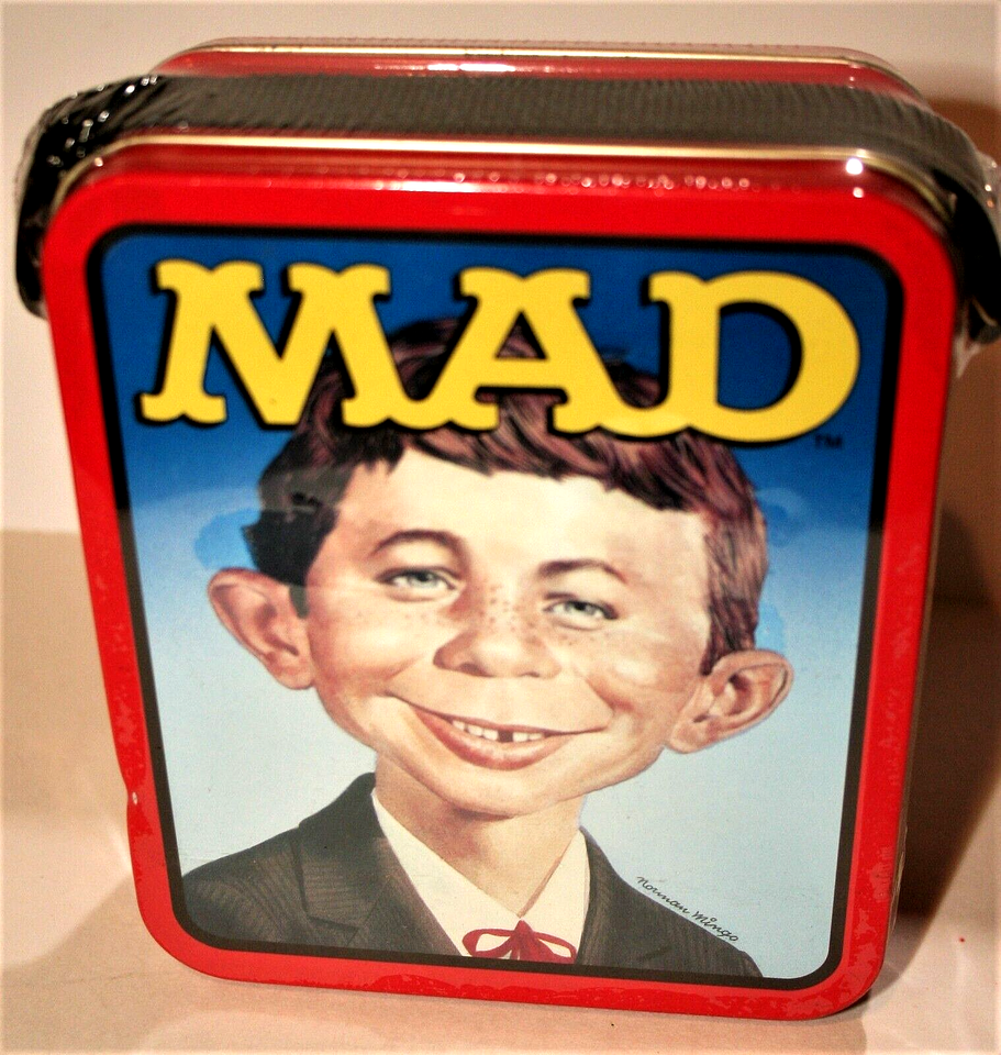Mad Magazine Mini Metal Lunch Box Alfred E Neuman New NOS Sealed 1999 mad-magazine-mini-metal-lunch-box-alfred-e-neuman-new-nos-sealed-1999