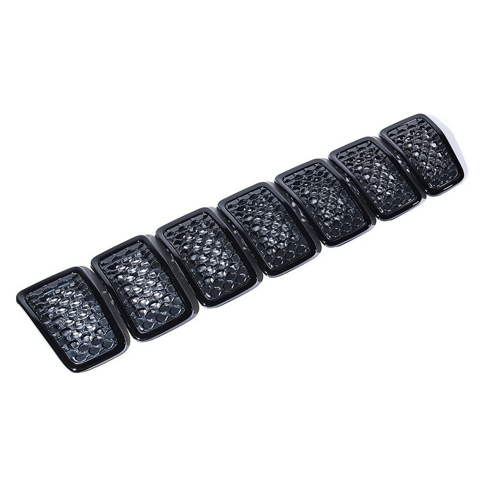 For 2019-2023 Jeep Cherokee Honeycomb Mesh Front Grill Inserts Gloss ...