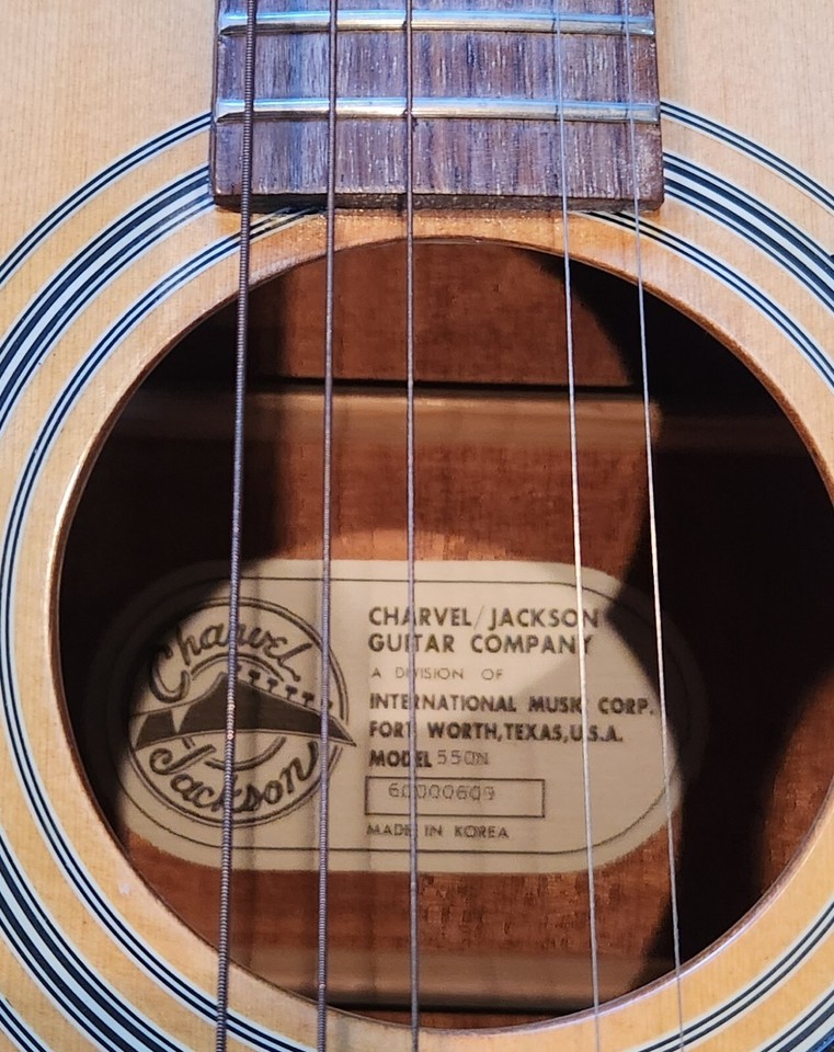 RARE Vintage Charvel Jackson 6 String Acoustic Guitar. Excellent ...