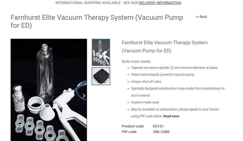 Medical Grade Penis pump/male enhancement/confident intimate ...