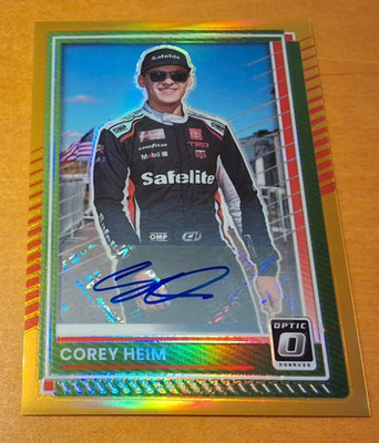2025 donruss racing FOTL Corey Heim auto 4/10 auto gold autograph | eBay