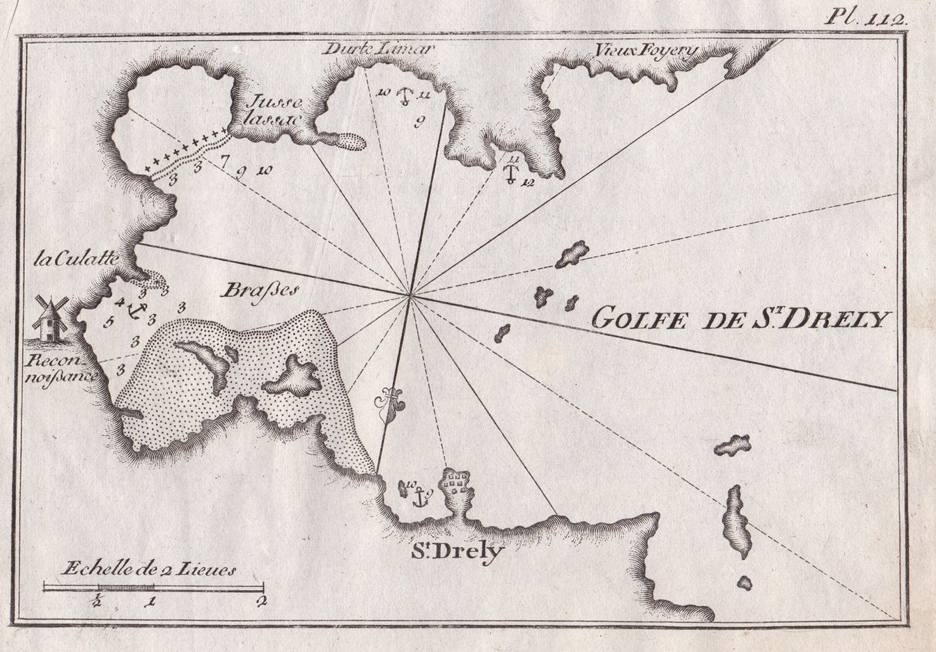 Candarli Gulf Izmir Turkey Aegean Sea Map Card Roux Engraving 1816 | eBay