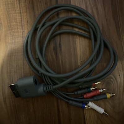 Genuine OEM Microsoft Xbox 360 Component HD AV Cable Composite RCA HDTV ...