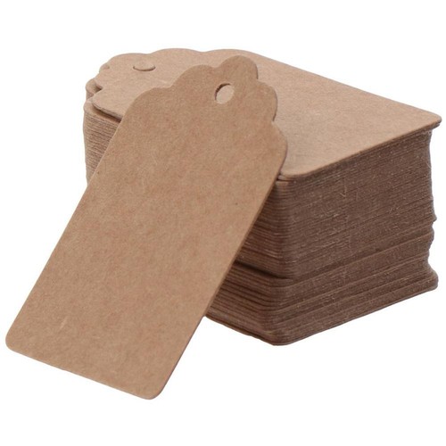100Pcs Kraft Paper Label Originality Paper Jam New Hanging Tag Gift | eBay