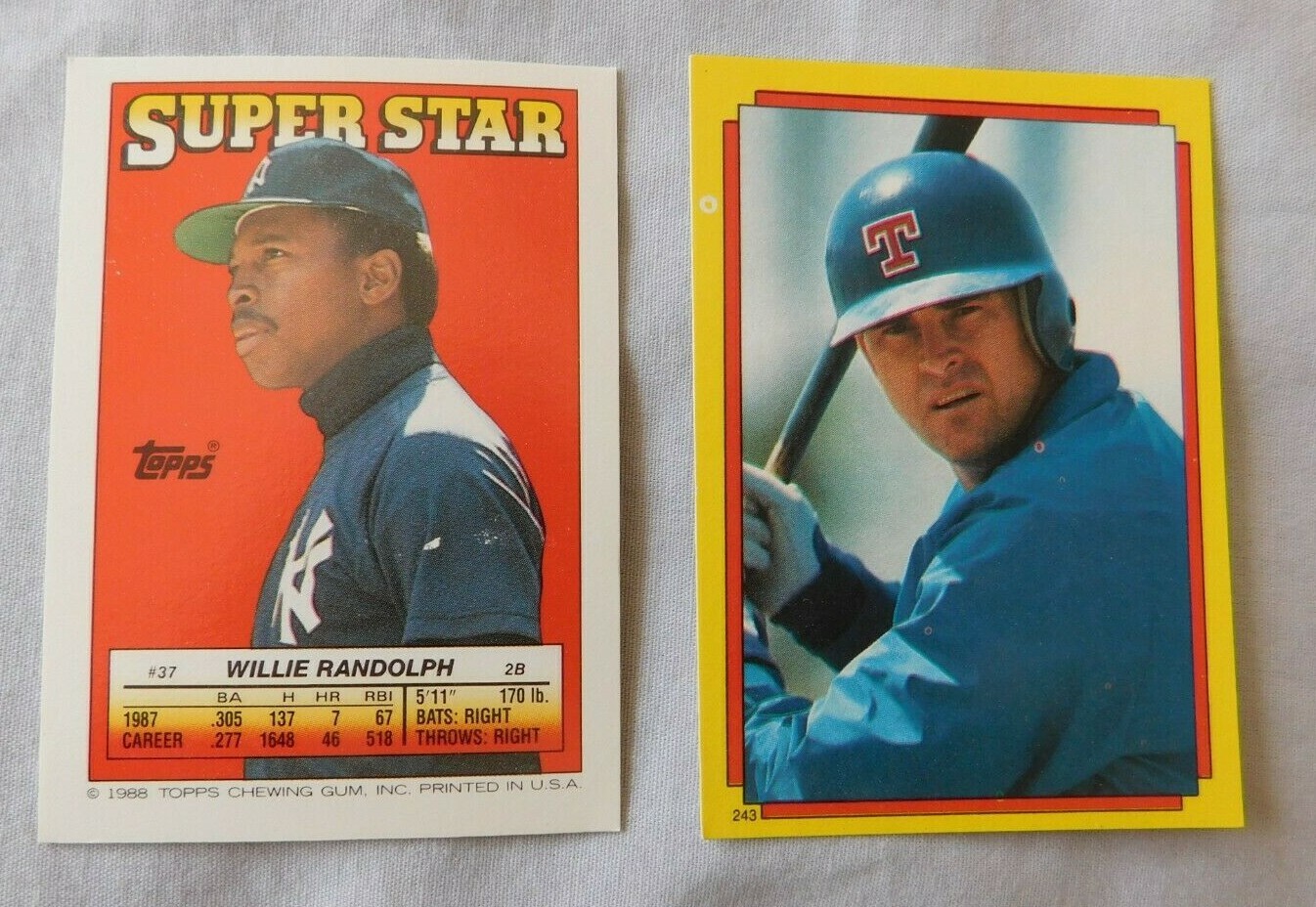 1988 Topps Super Star Sticker #37 Willie Randolph #243 Sticker | eBay