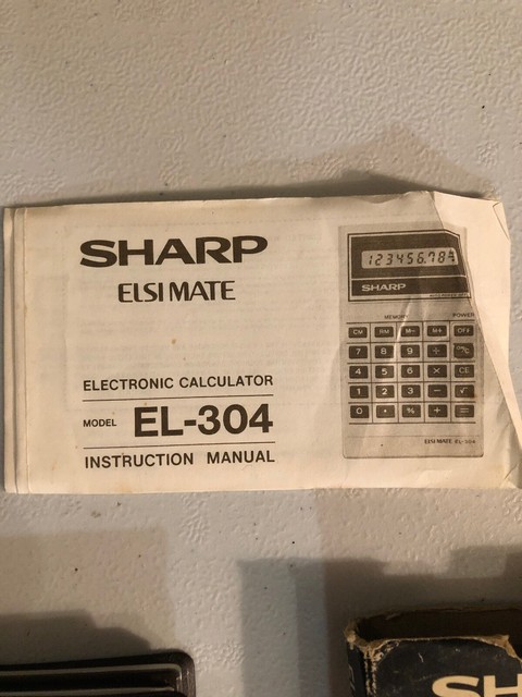 Sharp Elsi Mate El-304 Calculator VGC for sale online | eBay