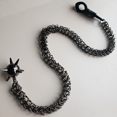 Handmade Chainmail Chain Flail Get Back Whip for Biker Motorcycle | eBay