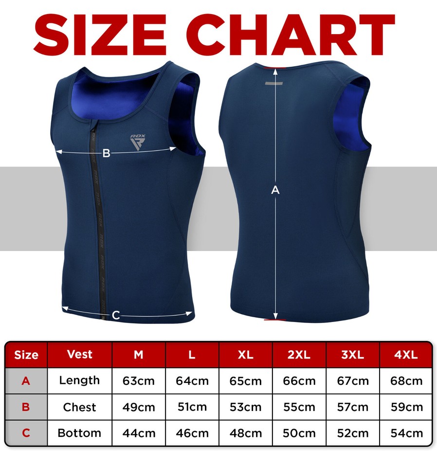 RDX Mens Sweat Sauna Vest Heat Trapping Sweat Waist Trainer Gym ...