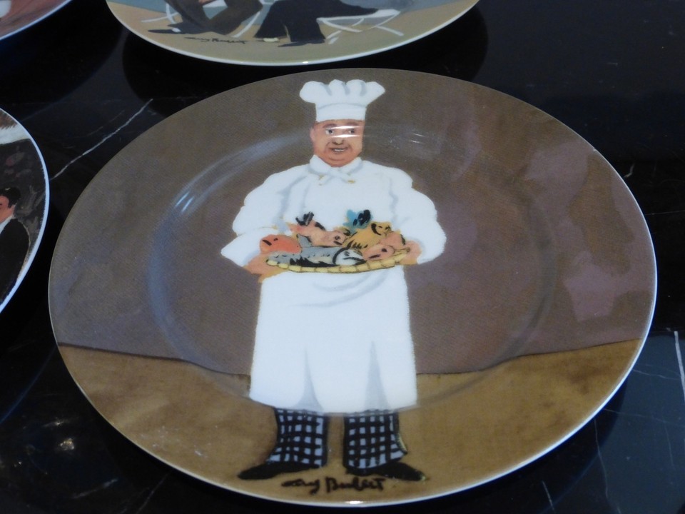 6 Guy Buffet COLLECTIBLE FRENCH SCENES Salad Plates | eBay