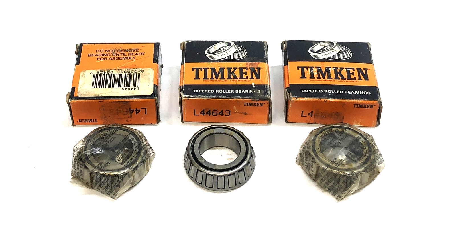 Timken Tapered Roller Bearing Cone L44643 [Lot of 3] NOS | eBay