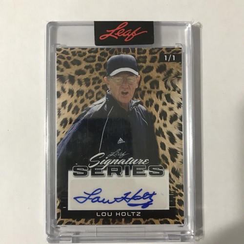 2022 leaf signature series 1/1 Lou Holtz Auto | eBay