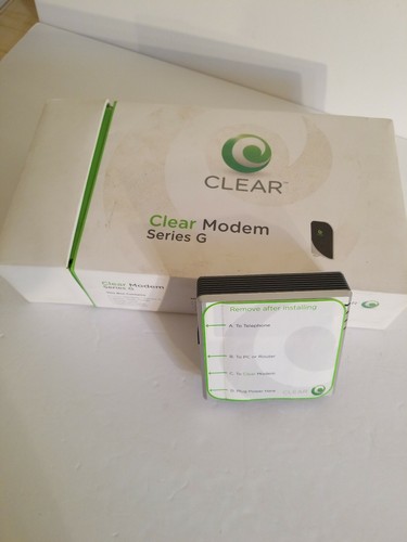Clear Modem Series G Wireless Wi-Fi Internet Modem and Clear Voice ...
