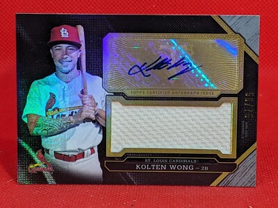 Kolten Wong 2016 Topps Triple Threads Gold Auto Relic UAJR-KWO **56/75 ...