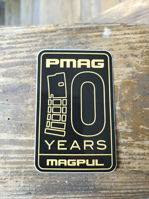 (5) MAGPUL 10 Years PMAG Sticker Decal Mag Magazine Anniversary Gun ...
