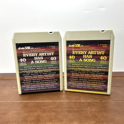 Every Artist Has A Song, 40 Great Artists 8-Track, Vol. 1 & 2, 1975 ...