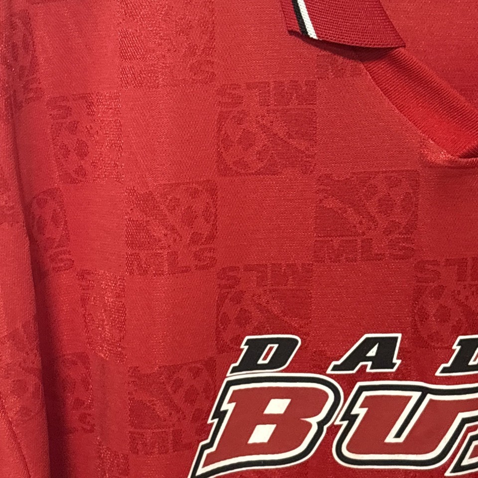 Vintage Dallas Burn FC Dallas MLS Soccer Football Jersey Red Size XL | eBay