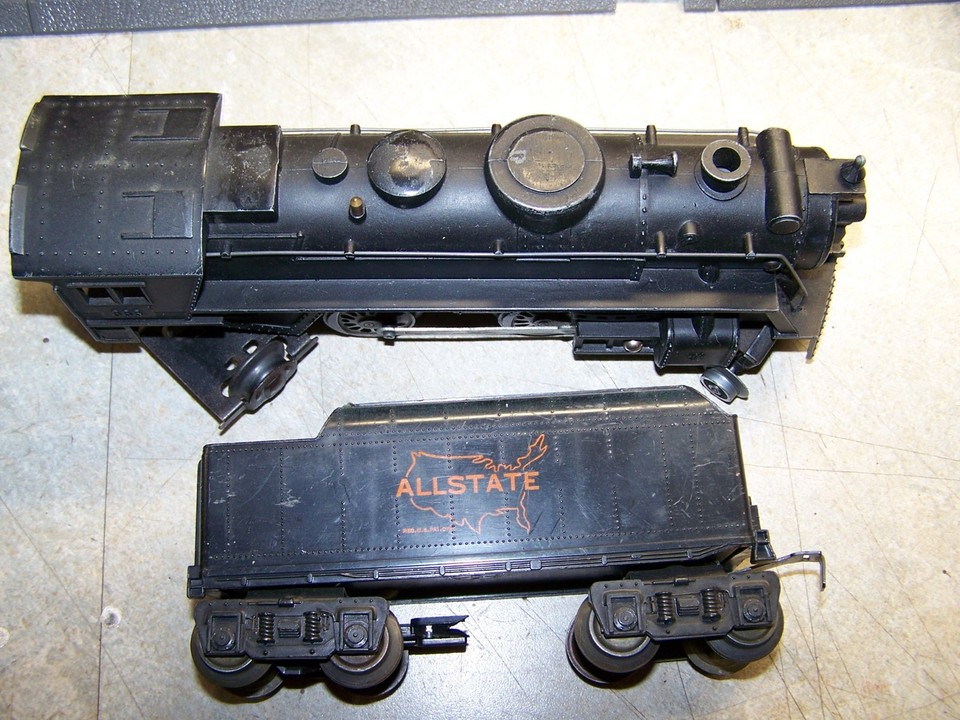 Marx Locomotive 666 Die cast smoke unit Allstate Tender 7 Cars large ...