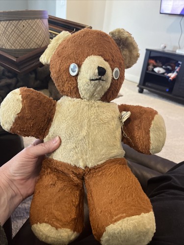 Vintage Gund TEDDY BEAR Red Brown Plush Stuffed Animal Cubbi | eBay