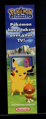 Pokemon Channel Bookmark Nintendo Gamecube Game Promo Torchic Variant ...