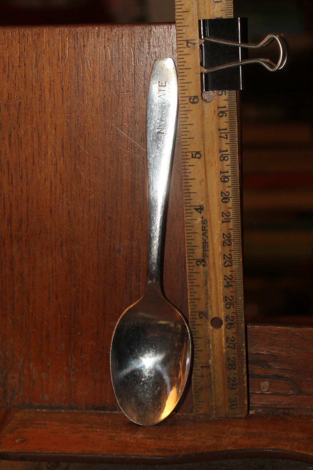 Vintage Stainless Tablespoon Spoon NEW YORK STATE NY Prison | eBay