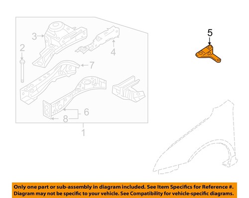 FORD OEM 06-11 Fusion-Upper Reinf Reinf Plate 3M8Z3B154L | eBay