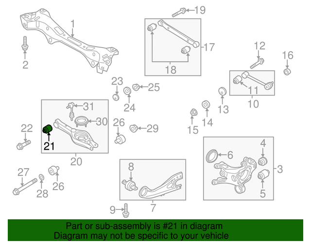 Kia 552152S000 Genuine OEM Lower CNTRL Arm Bushing for sale online | eBay