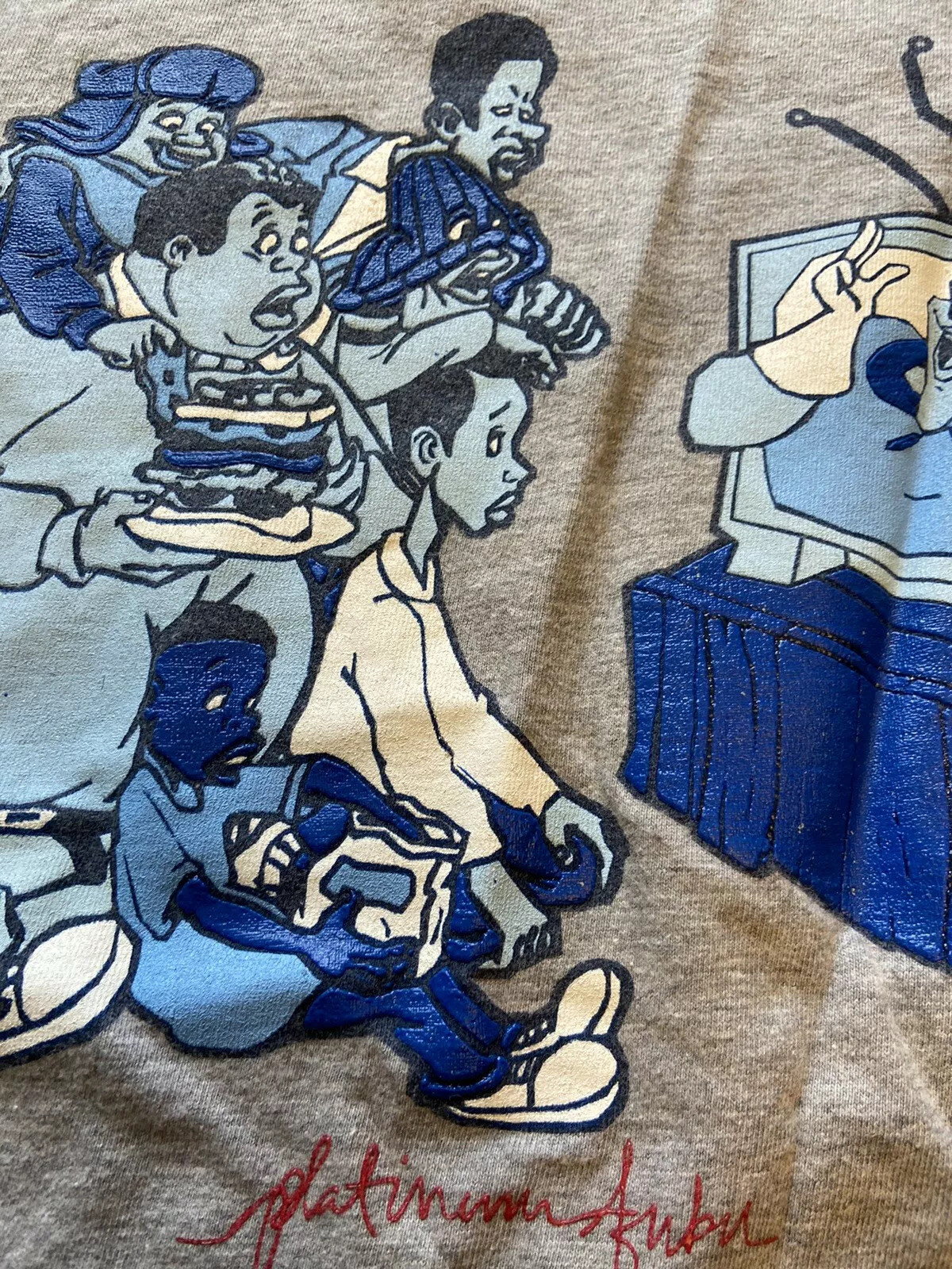 Platinum FUBU Fat Albert & Gang Shirt Sz L - Gem