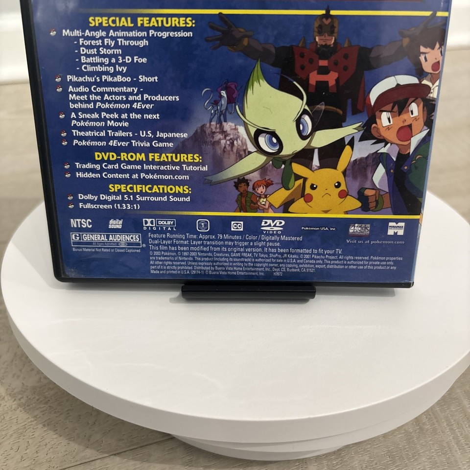 Pokemon 4Ever (DVD, 2003) with Insert Anime Celebi & Suicune | eBay