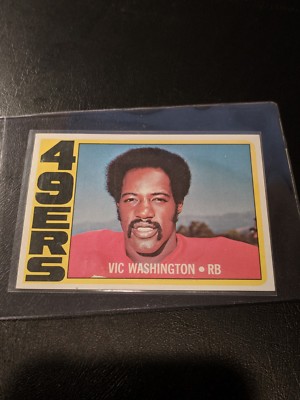 1972 Topps Vic Washington #22 49ers EX NRMT | eBay