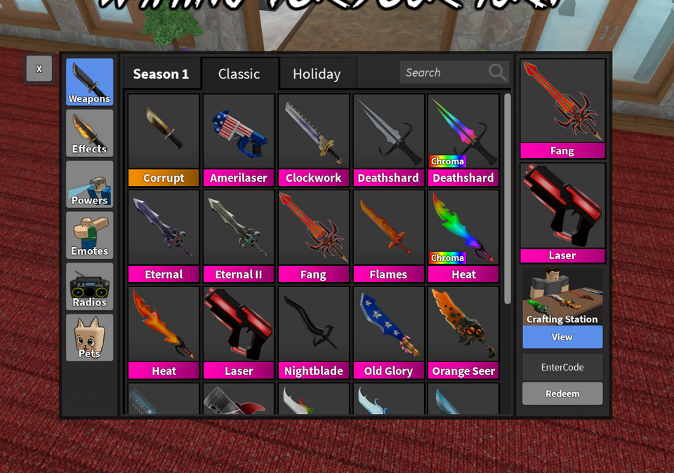 Roblox Murder Mystery 2 MM2 | Super Rare Godly Knives and Guns *50% OFF ...