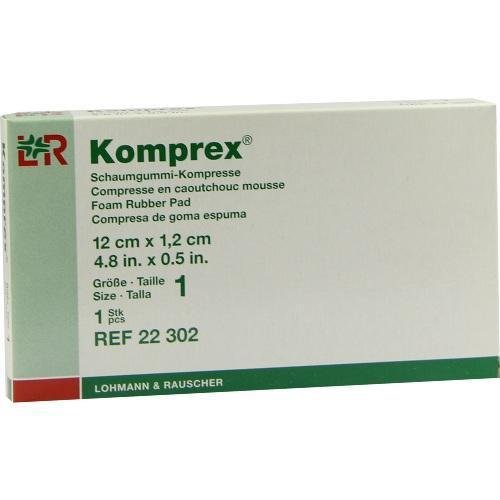 KOMPREX Schaumgummi Kompr. Gr. 1 nierenf. 1St Kompressen PZN 591030 ...