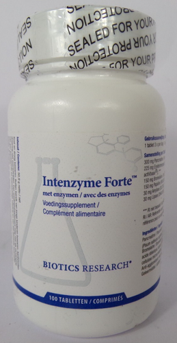 BIOTICS RESEARCH INTENZYME FORTE AVEC DES ENZYMES 100 COMPRIMES 06/2026 ...