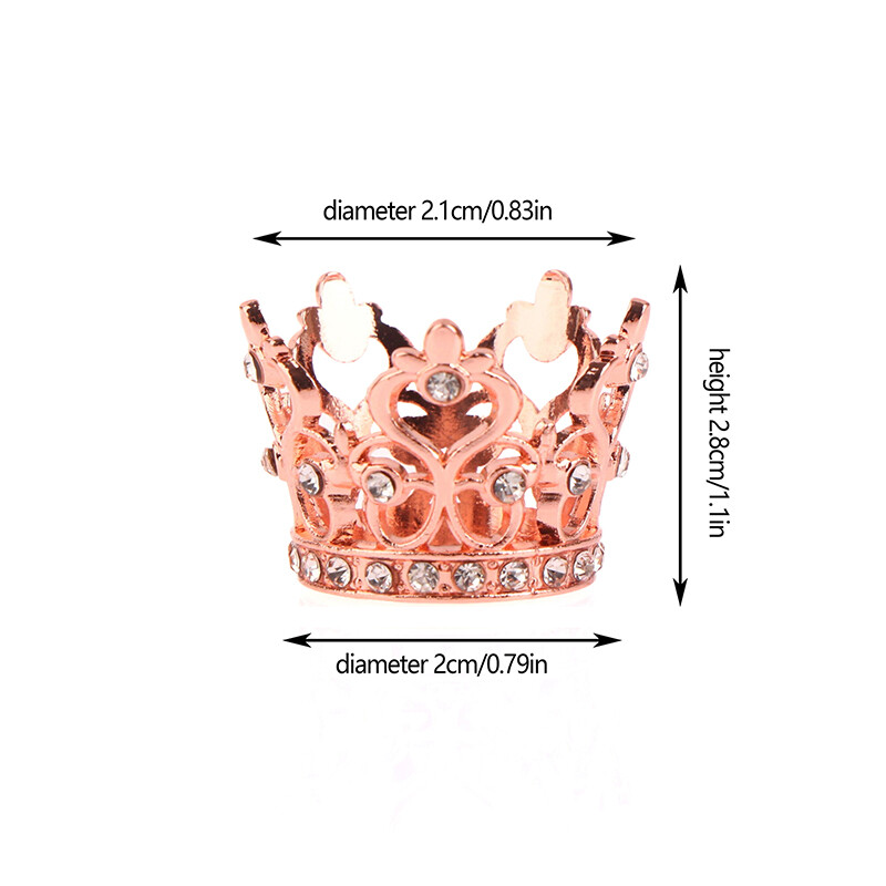 1/12 Dollhouse Mini Princess Crown Dollhouse Simulation Rhinestone ...