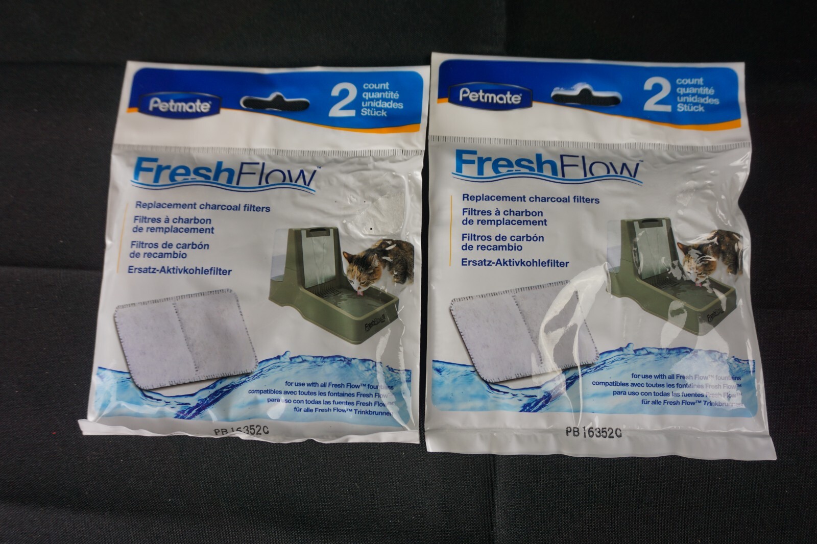 Lot of 2 Petmate FreshFlow Fresh Flow Replacement Charcoal Filters - 2 ...
