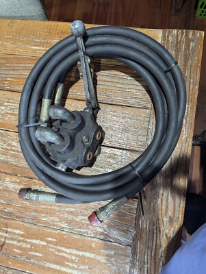 Cross hydraulic control valve with Cross valve handle and hoses | eBay